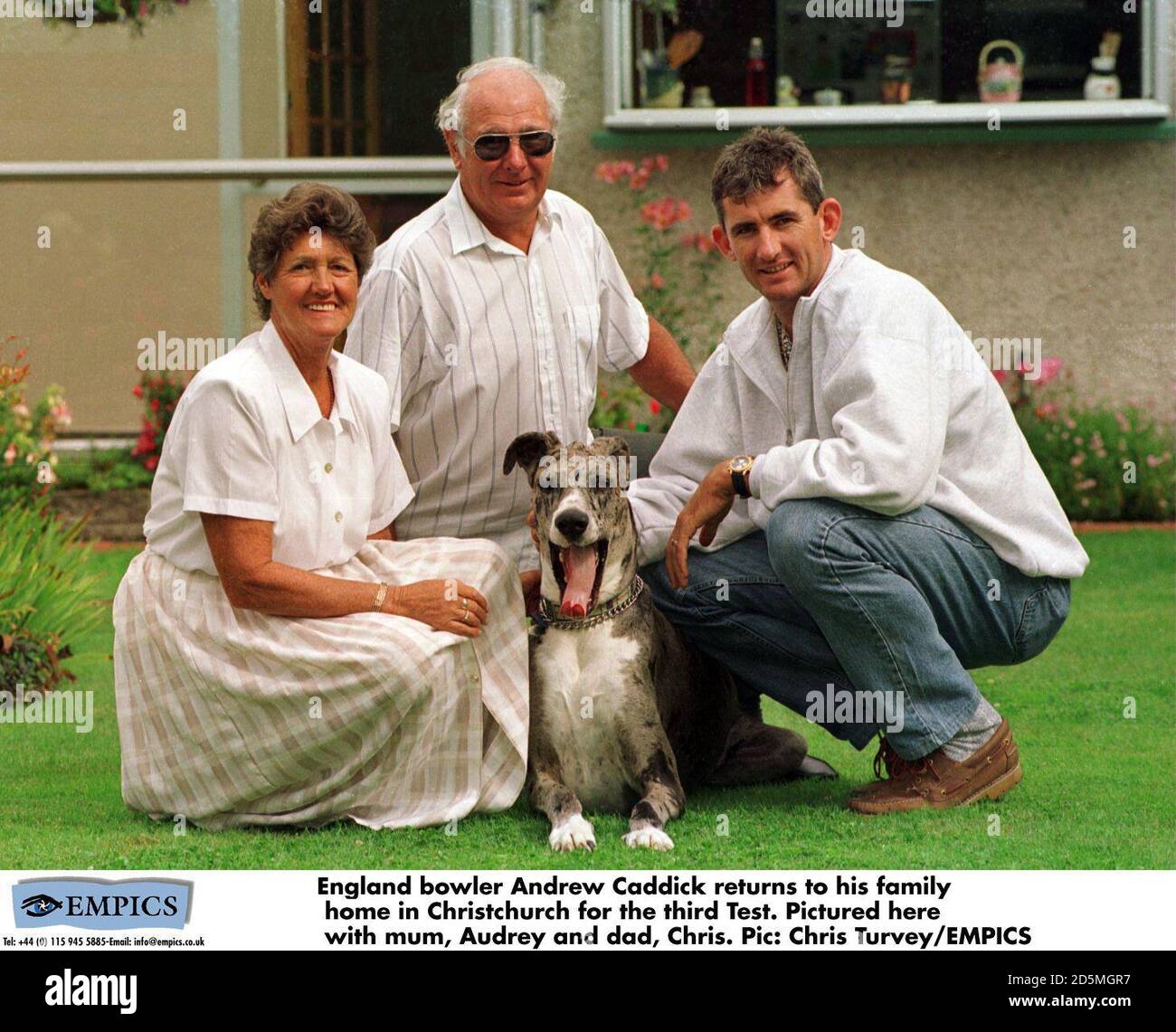 England bowler Andrew Caddick returns to his home town of Christchurch ...