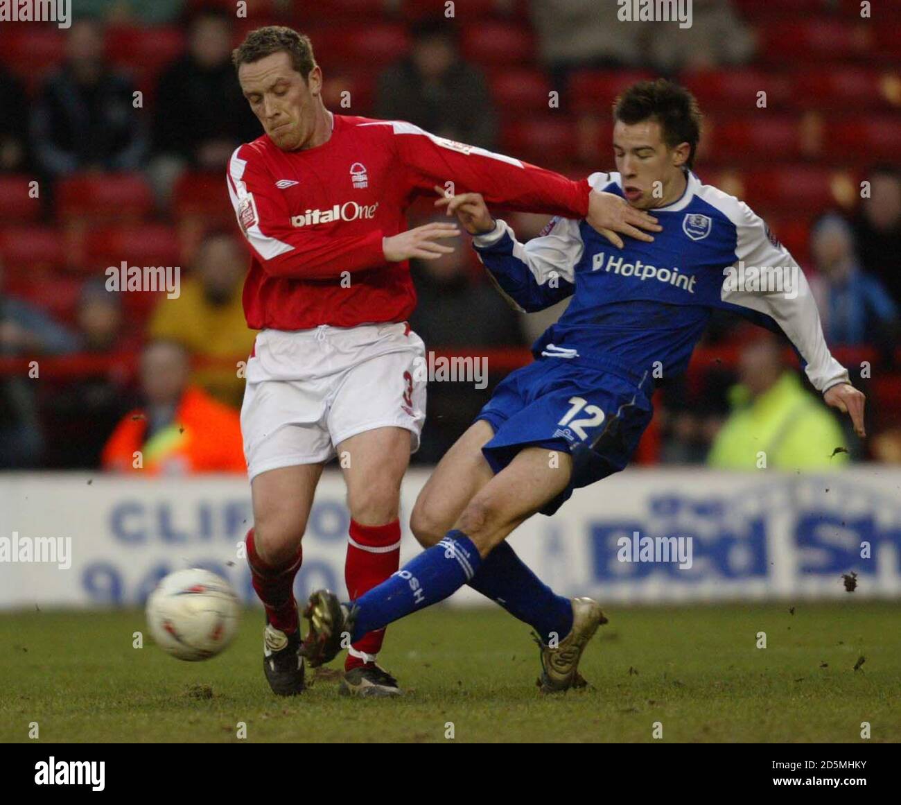 Nottingham Forest's Alan Rogers and Peterborough United's Sean St ...