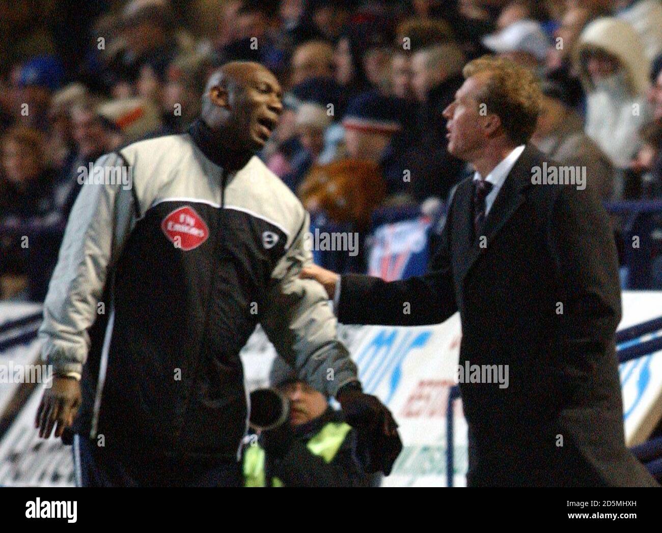 Middlesbrough's Manager Steve McClaren is told to sit down by Fourth ...
