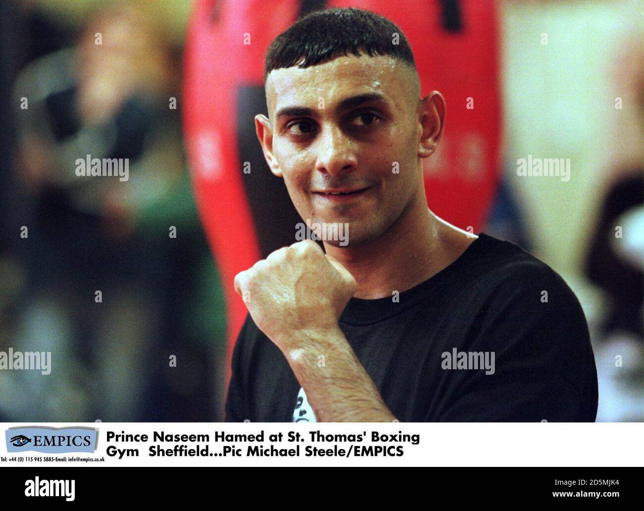 Prince Naseem Hamed at St. Thomas' BoxingrGym Sheffieldr Stock Photo ...