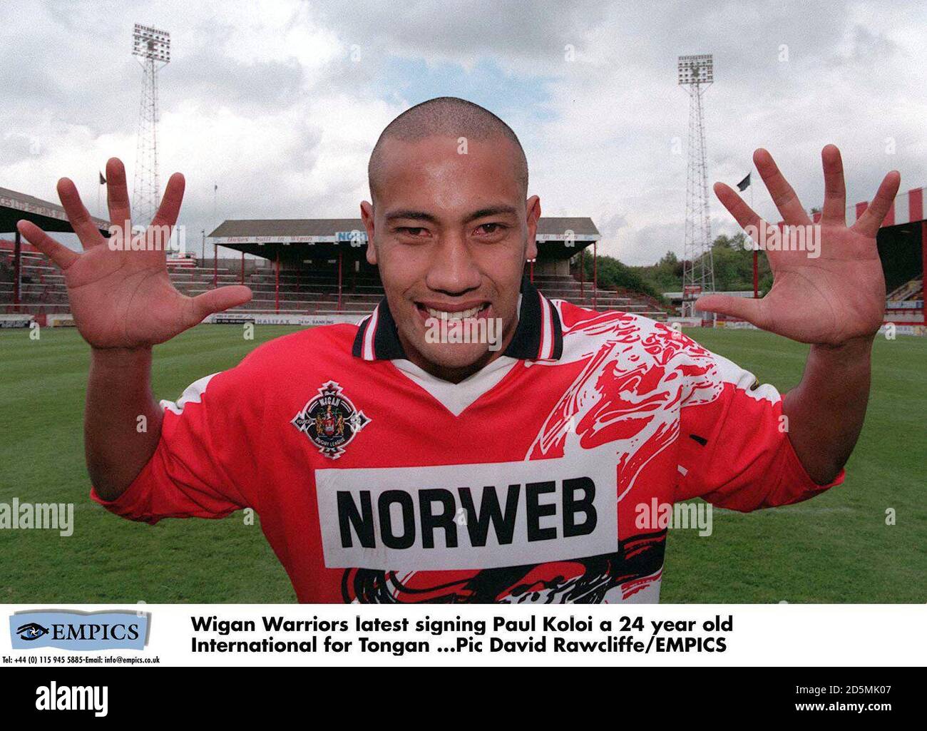 Wigan Warriors latest signing Paul Koloi a 24 year old International ...