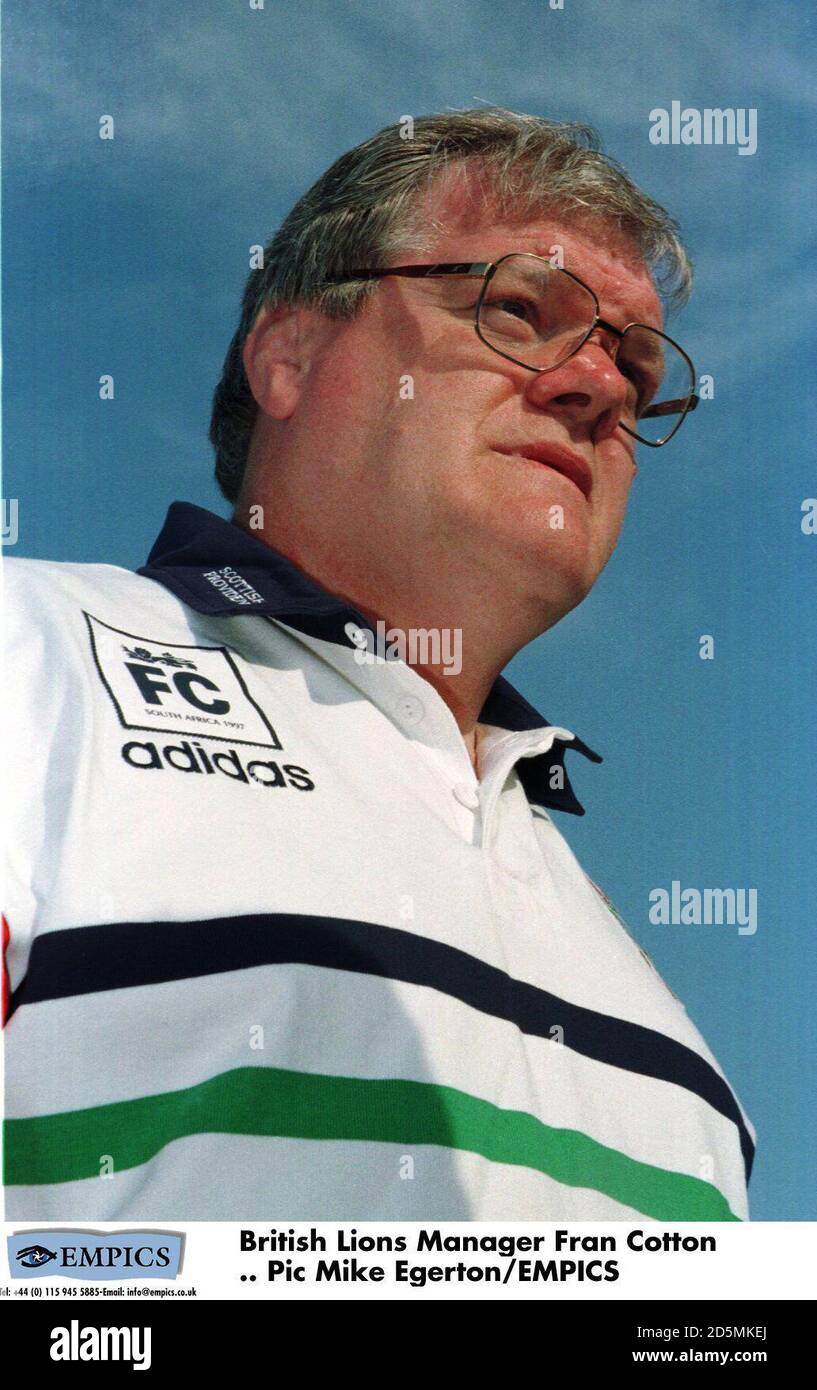 British Lions manager Fran Cotton Stock Photo - Alamy