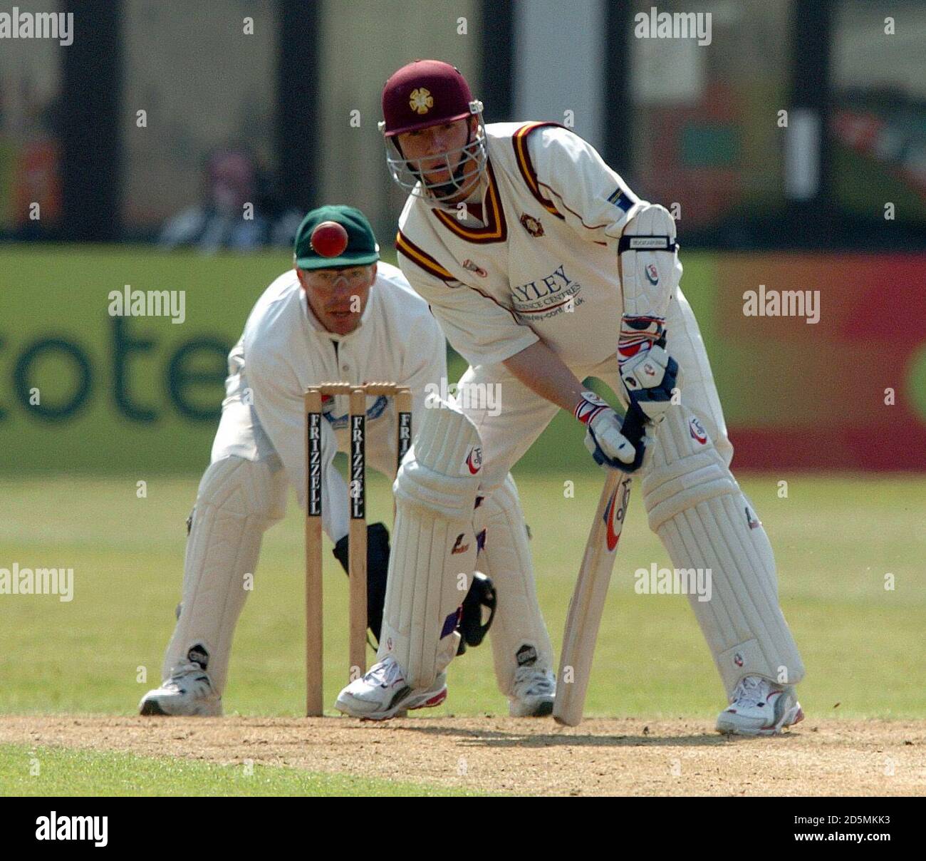 Northamptonshire's David Sales and Leicestershire's Eric Nixon Stock ...