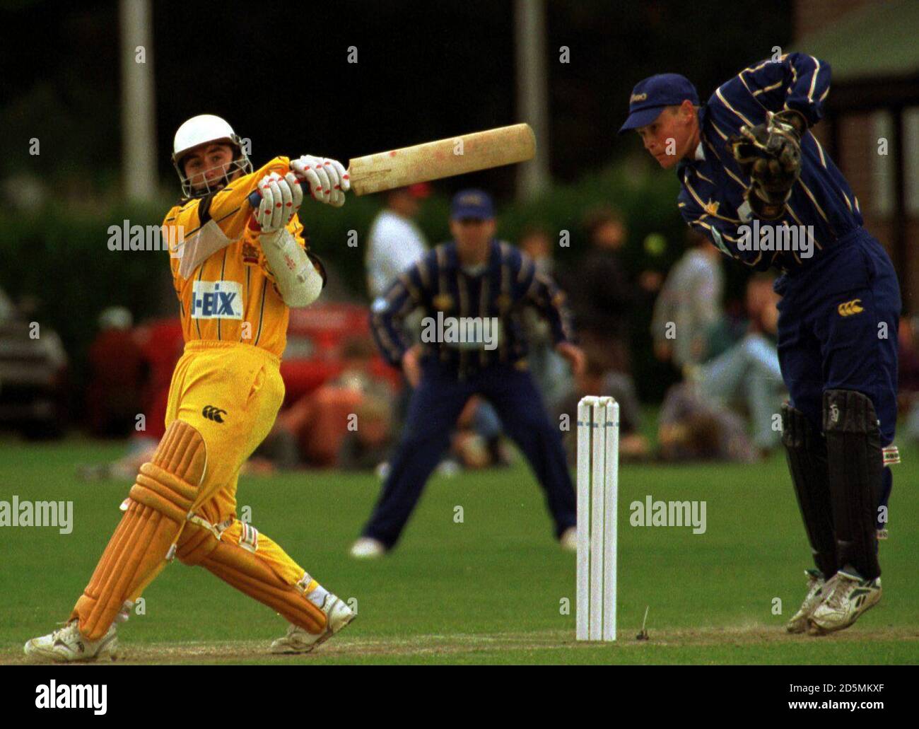 Wellington batsmanRobbie Kerr pulls the ball to the boundary as Otago ...