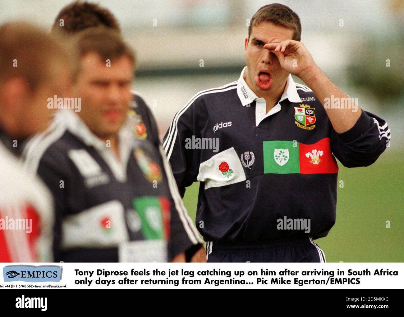 Tony Diprose feels the jet lag catching up on him after arriving in ...