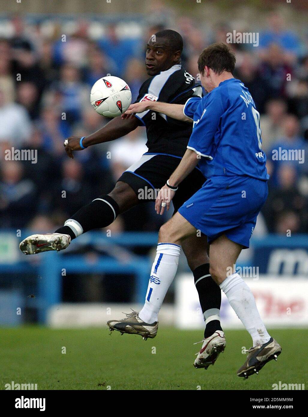 Chesterfield's Mark Allott and Oldham Athletic's Delroy Facey Stock ...