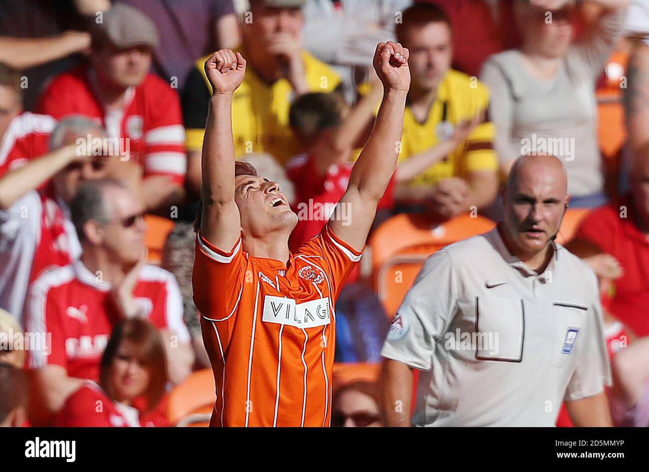 Blackpool's Jack Redshaw celebrates scoring against Barnsley Stock ...