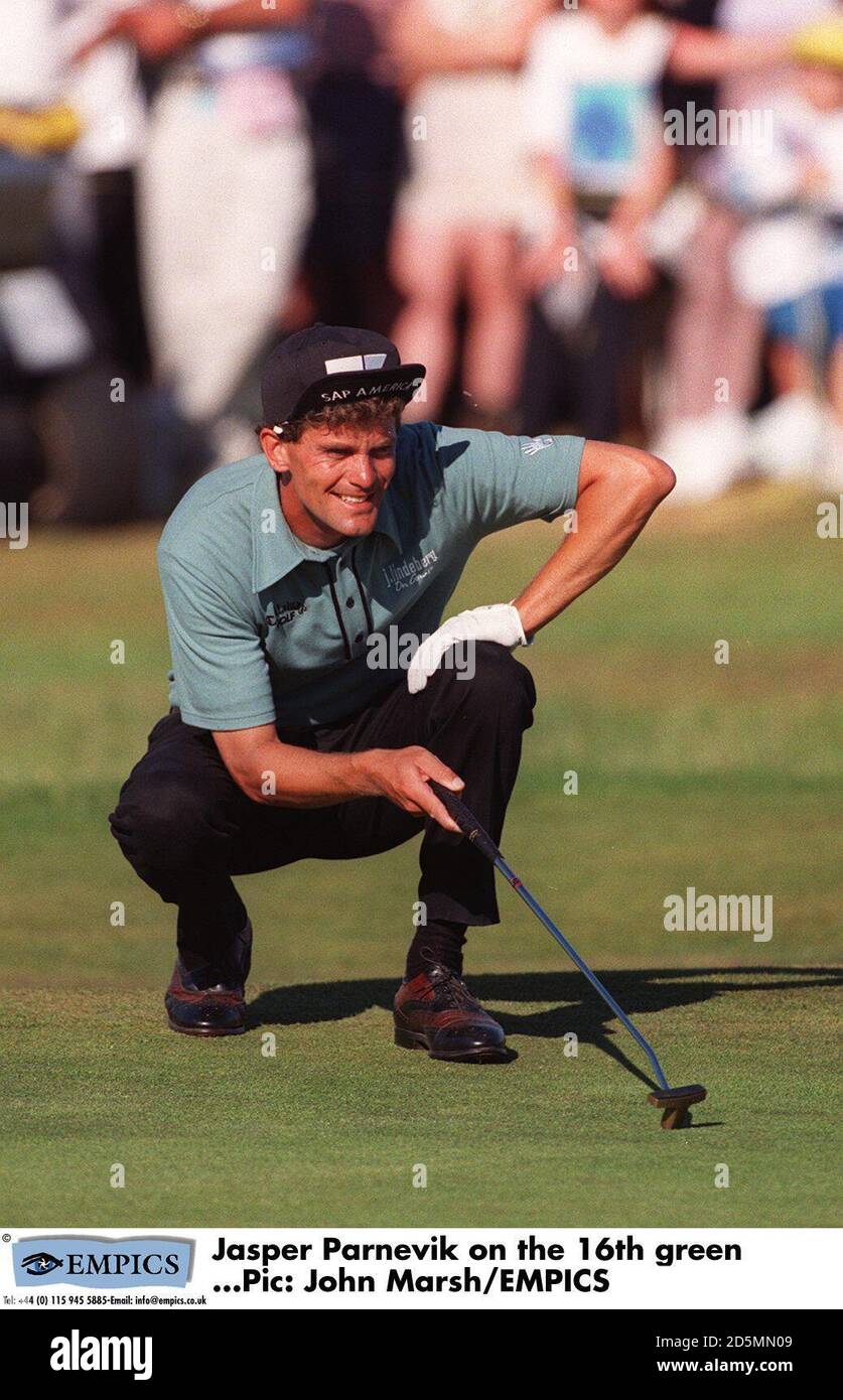 Jasper Parnevik on the 16th green Stock Photo - Alamy