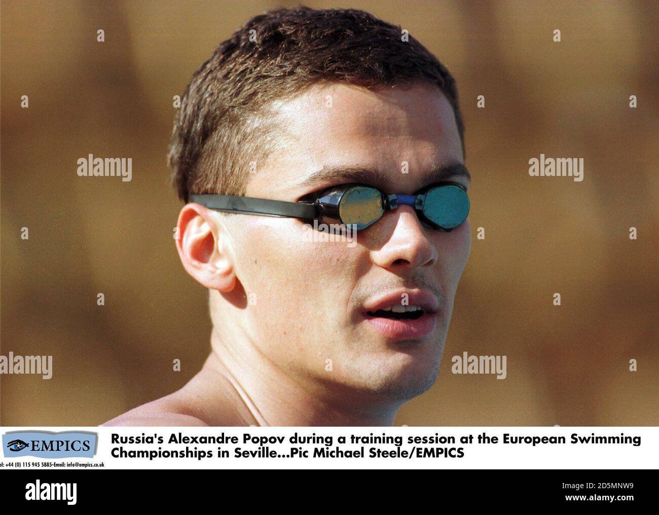 Russia's Alexandre Popov during a training session at the European ...