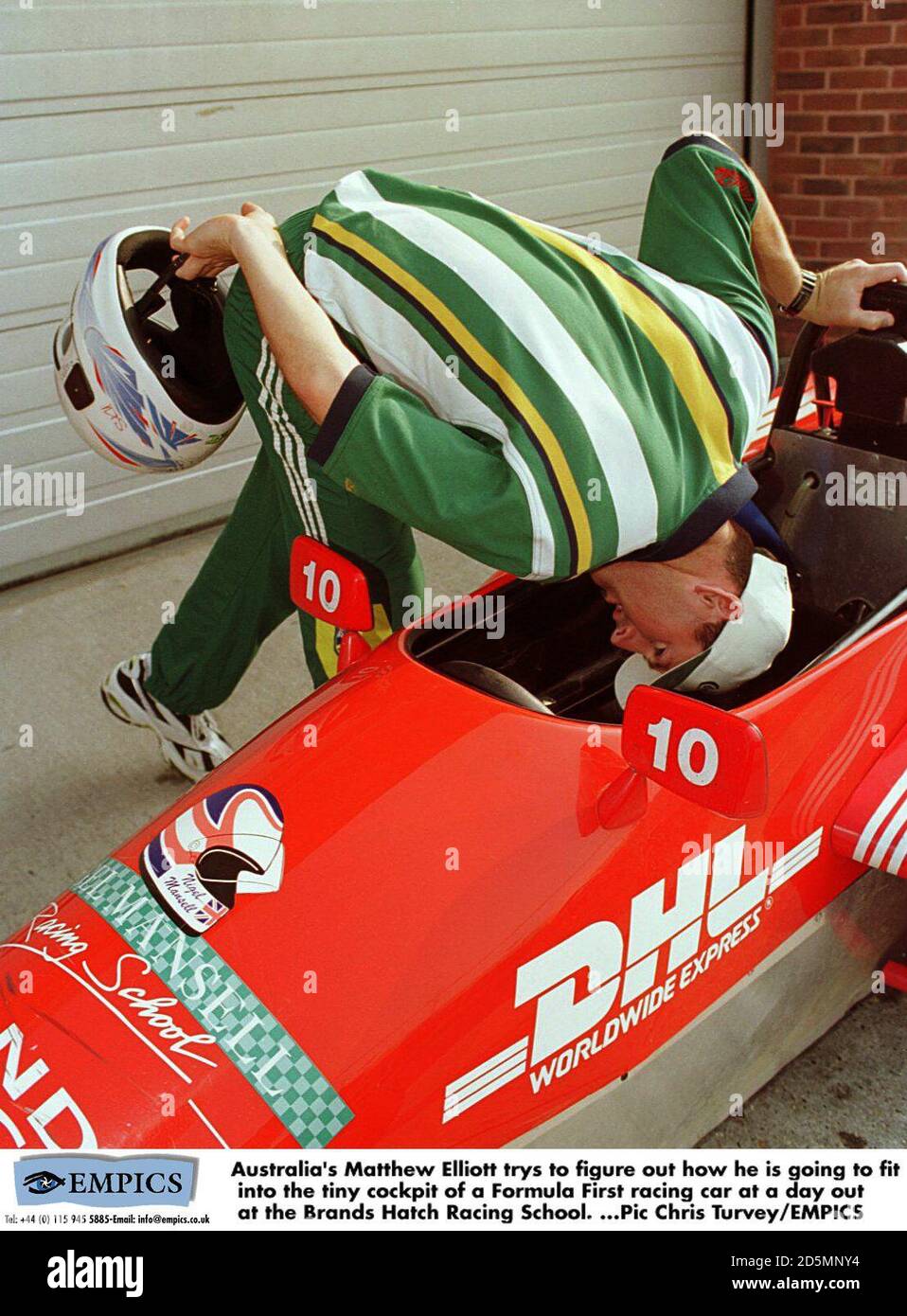 Australia's Matthew Elliott trys to figure out how he is going to fit ...