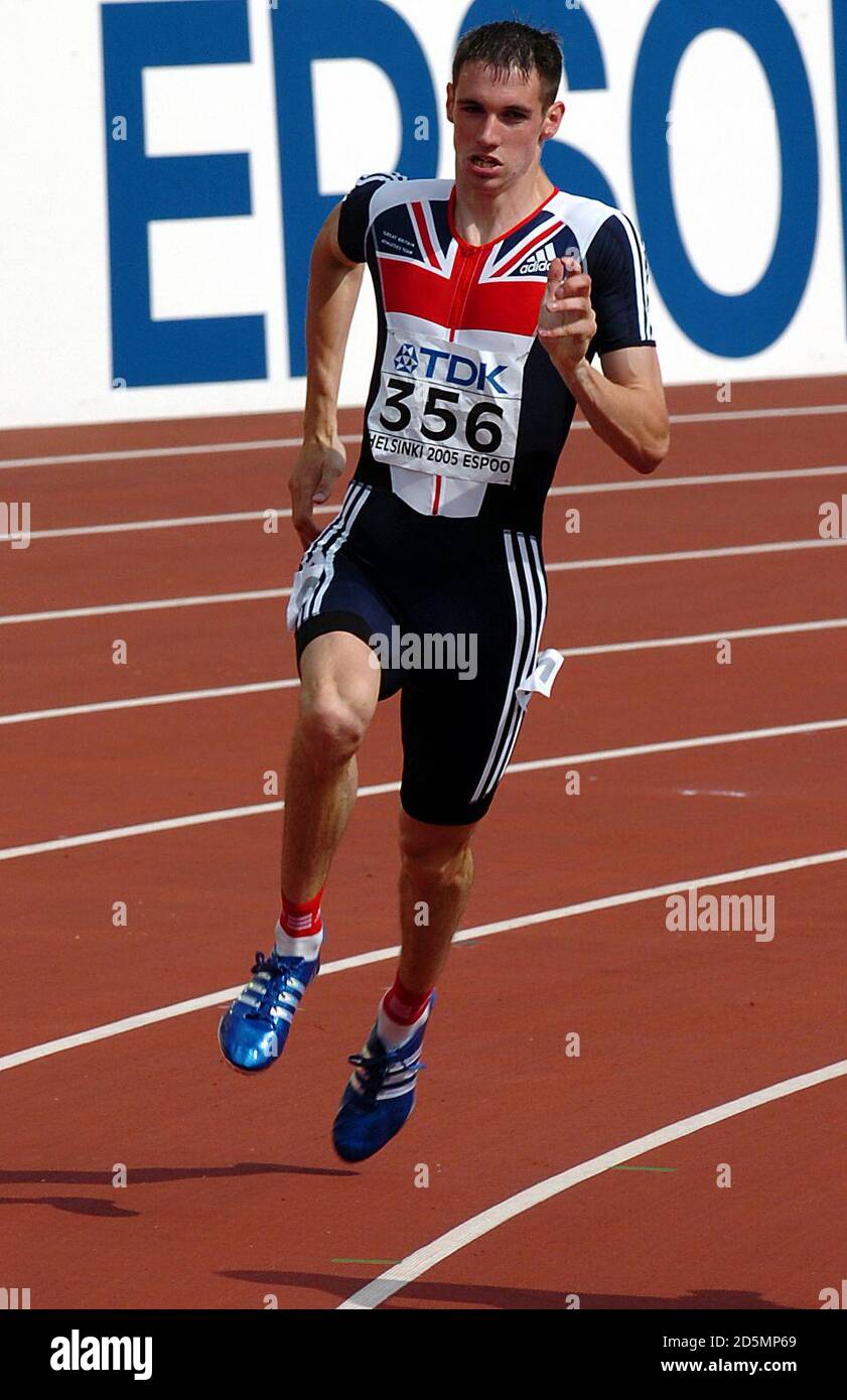 Great Britain's Robert Tobin in action during his 400m heat Stock Photo ...