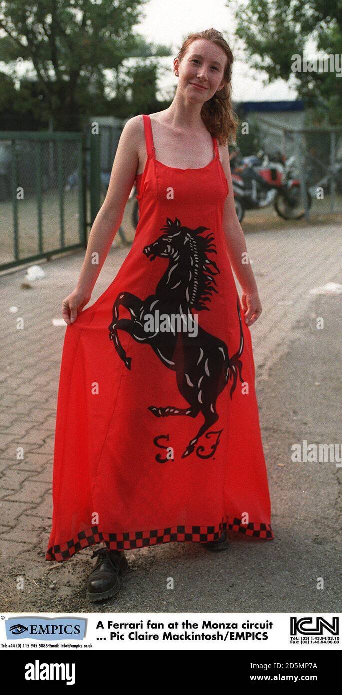 A Ferrari fan at the Monza circuit Stock Photo - Alamy