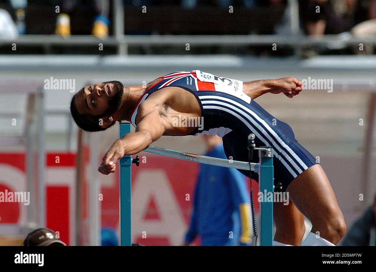 Great Britain's Ben Challenger in action during the high jump ...