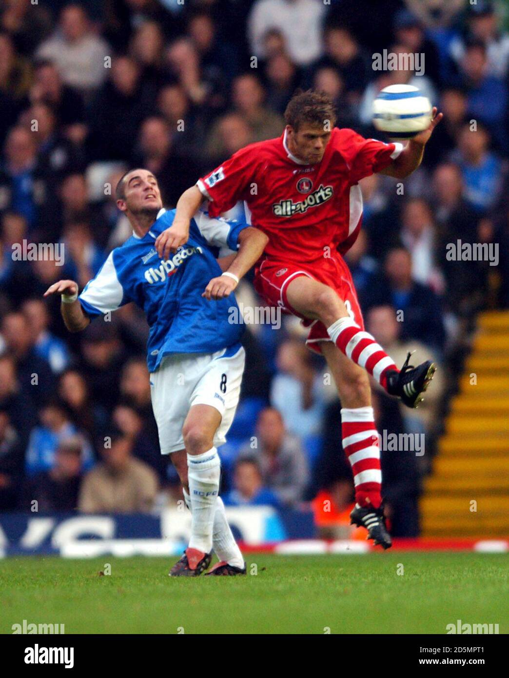 Birmingham City's Walter Pandiani and Charlton Athletic's Hermann ...