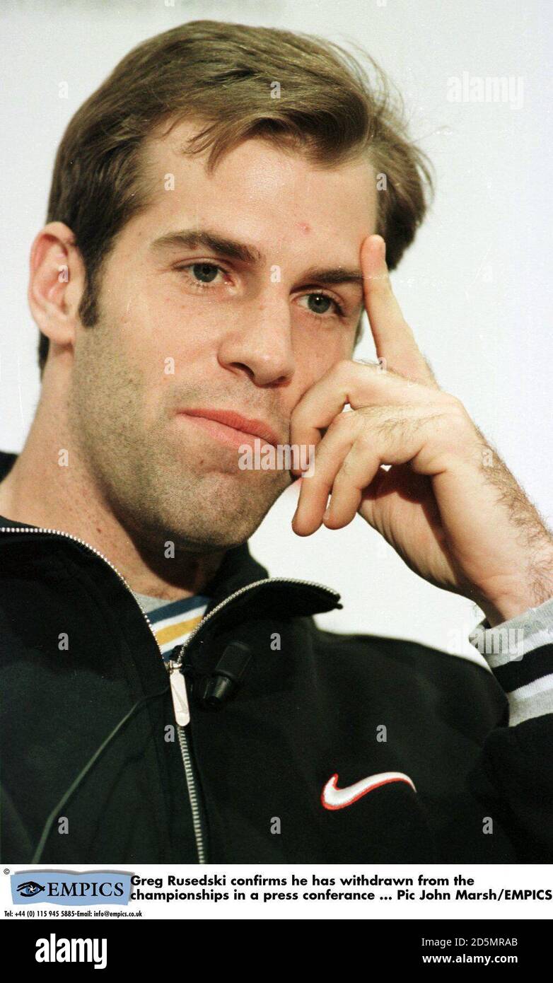 Tennis media greg rusedski hi-res stock photography and images - Alamy