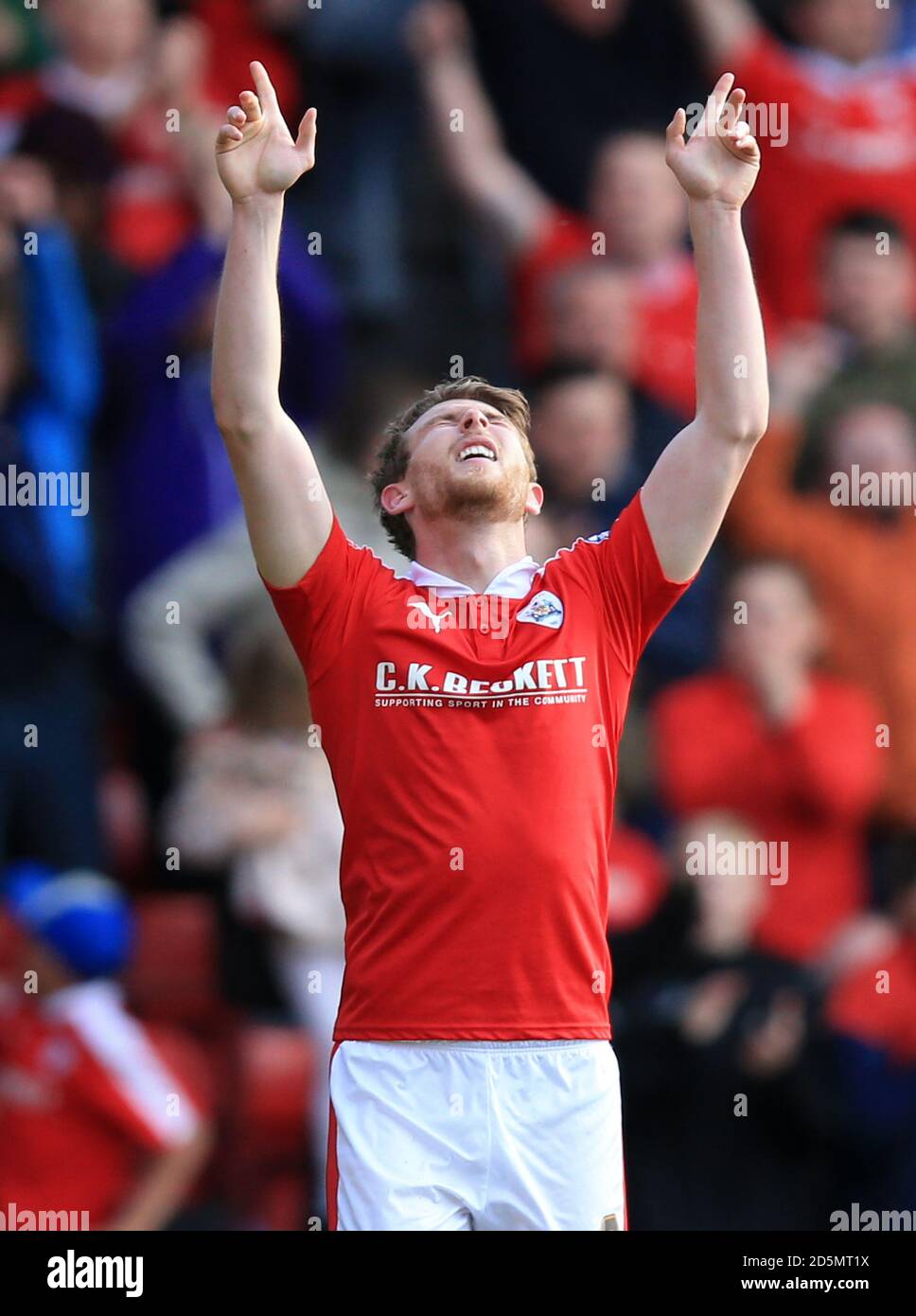 Barnsley's Sam Winnall celebrates scoring their third goal Stock Photo ...