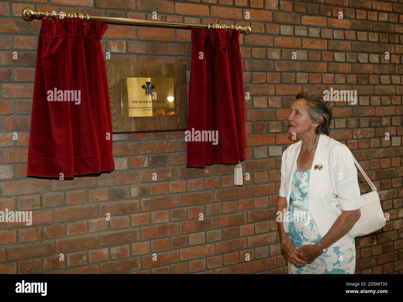 Virginia May opens the Peter May Stand at the Kia Oval Stock Photo - Alamy