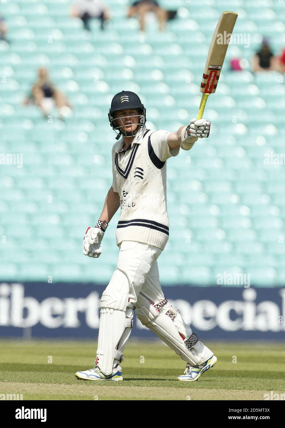 Middlesex's Sam Robson celebrates his 50 Stock Photo - Alamy
