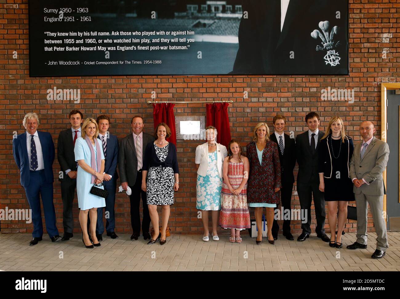 Virginia May and family at the opening of the Peter May Stand Stock ...