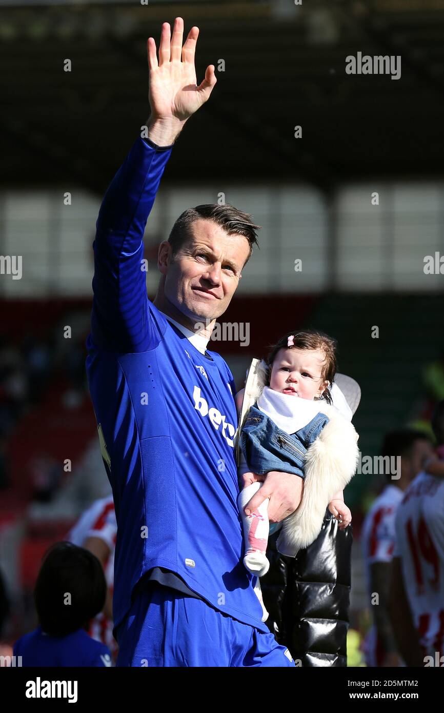Stoke City goalkeeper Shay Given during the lap of appreciation Stock ...