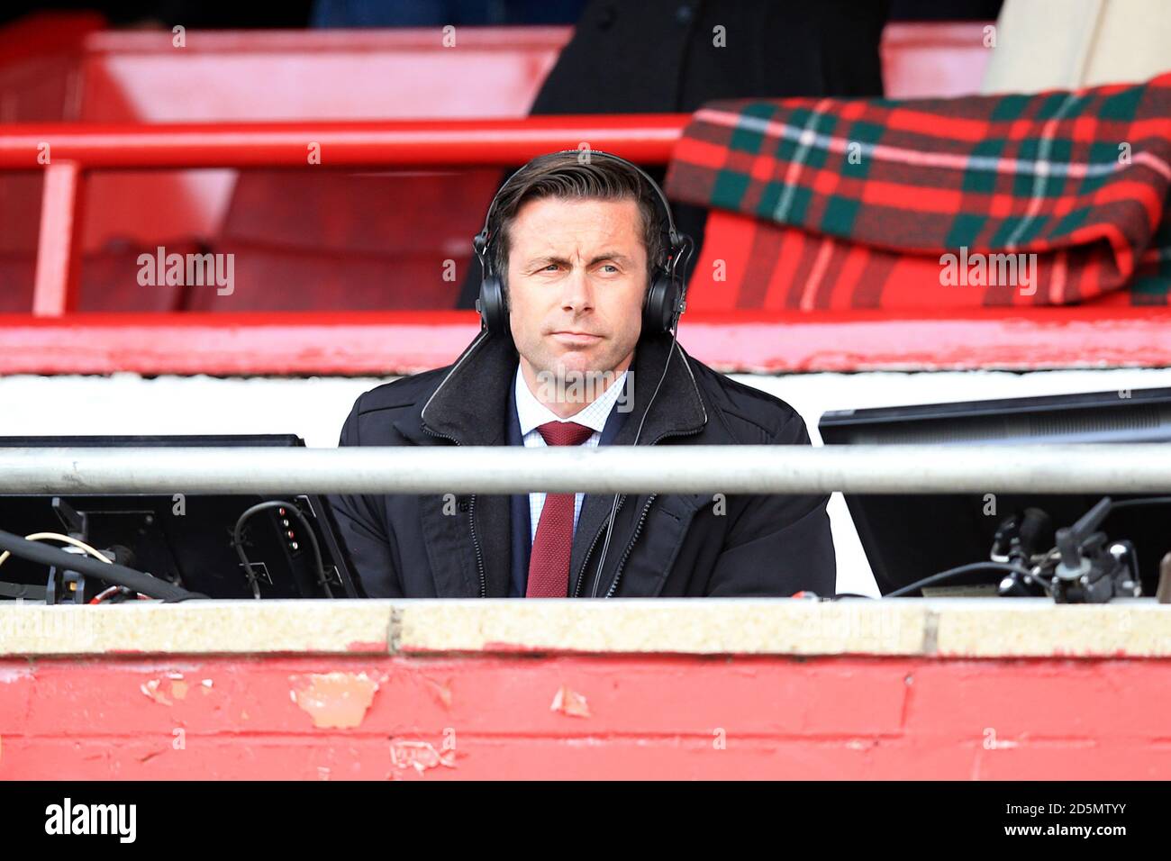 Sky Sports presenter David Prutton in the stands Stock Photo - Alamy