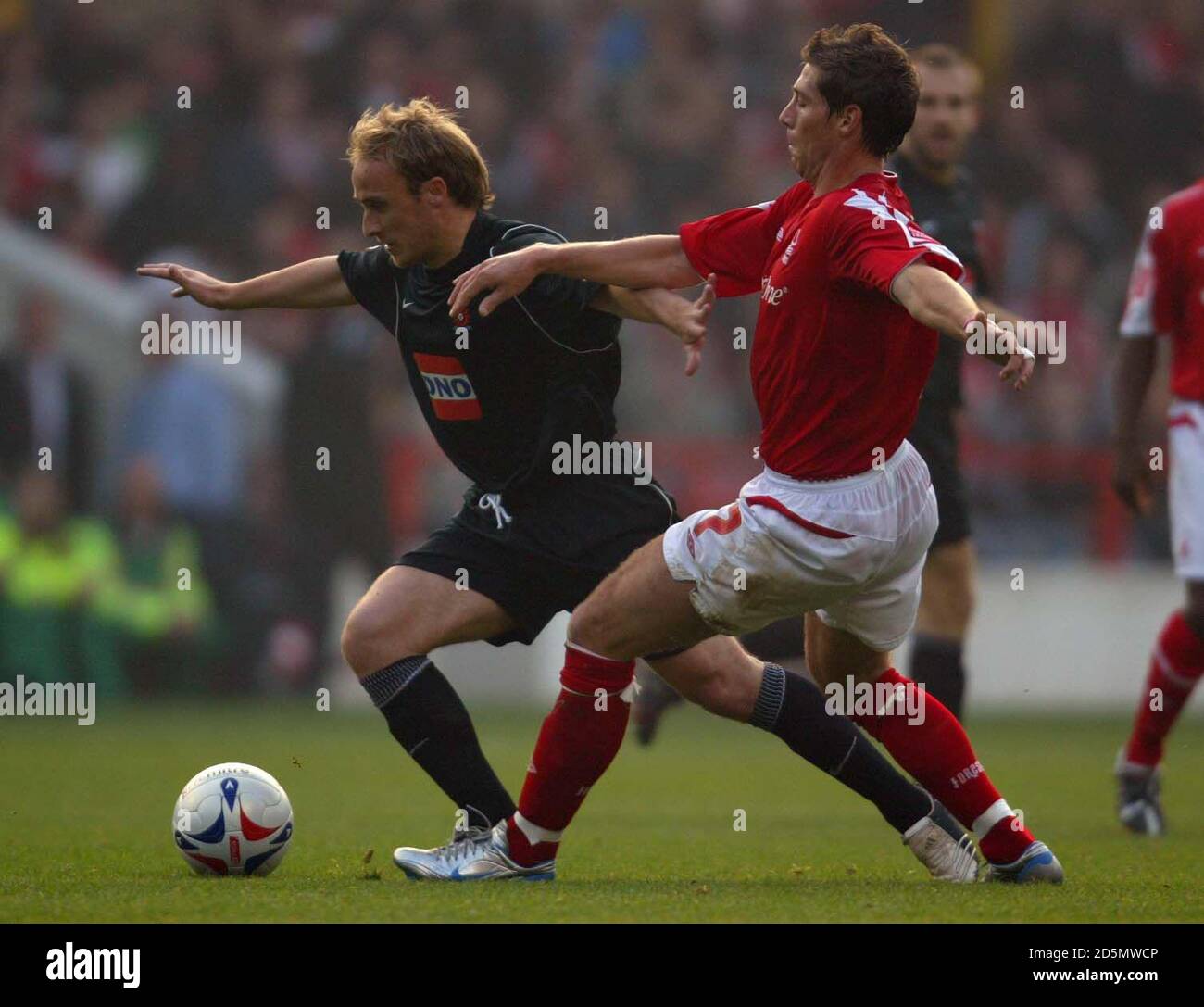 Nottingham Forest's Nicky Southall and Hartlepool United's Thomas ...