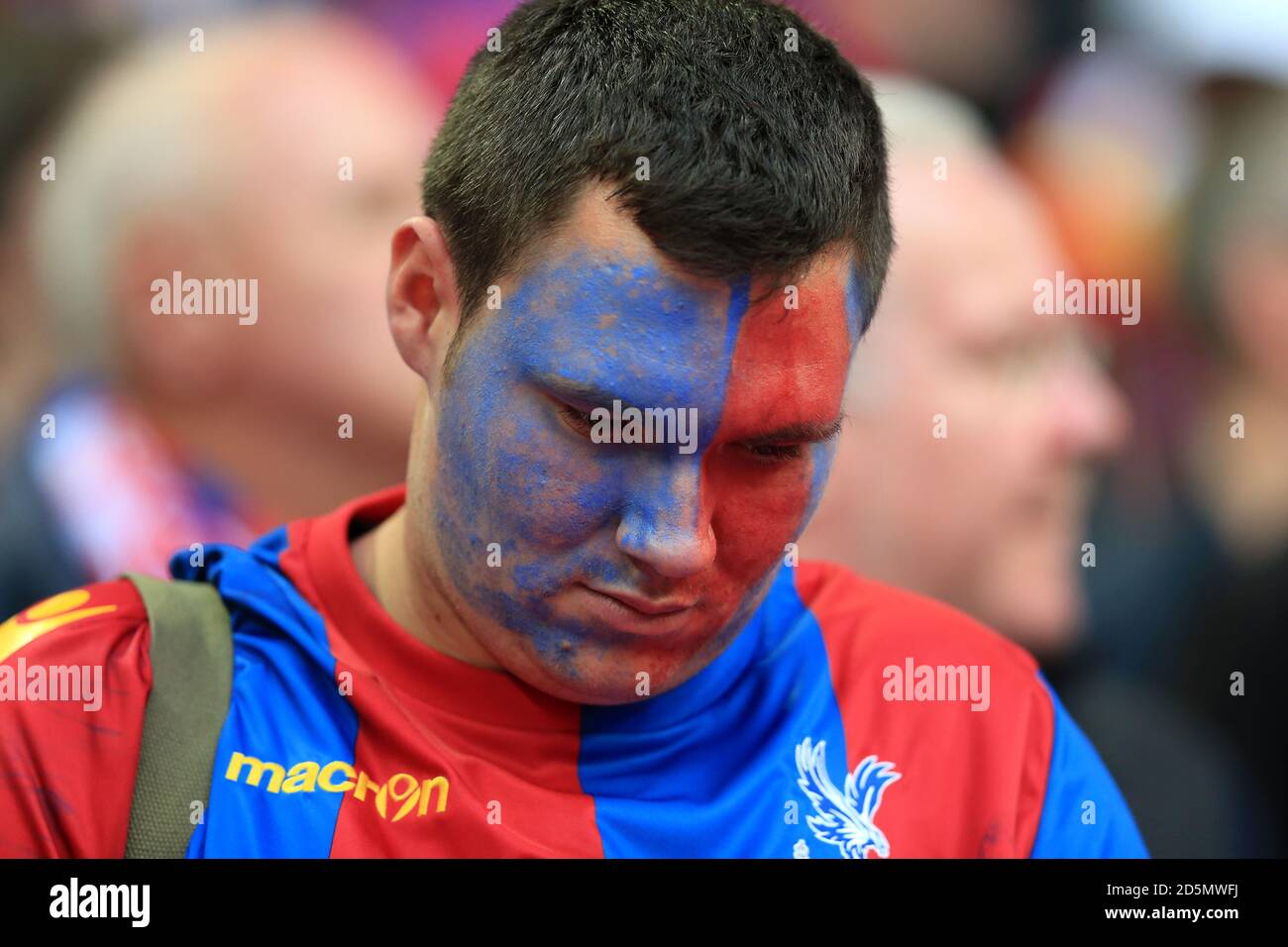 A Crystal Palace fan looks dejected Stock Photo - Alamy