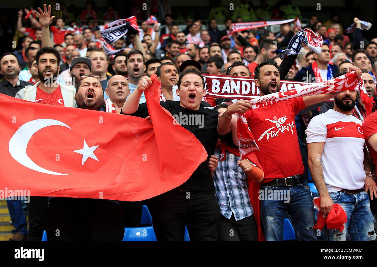 Turkey fans in the stands Stock Photo - Alamy