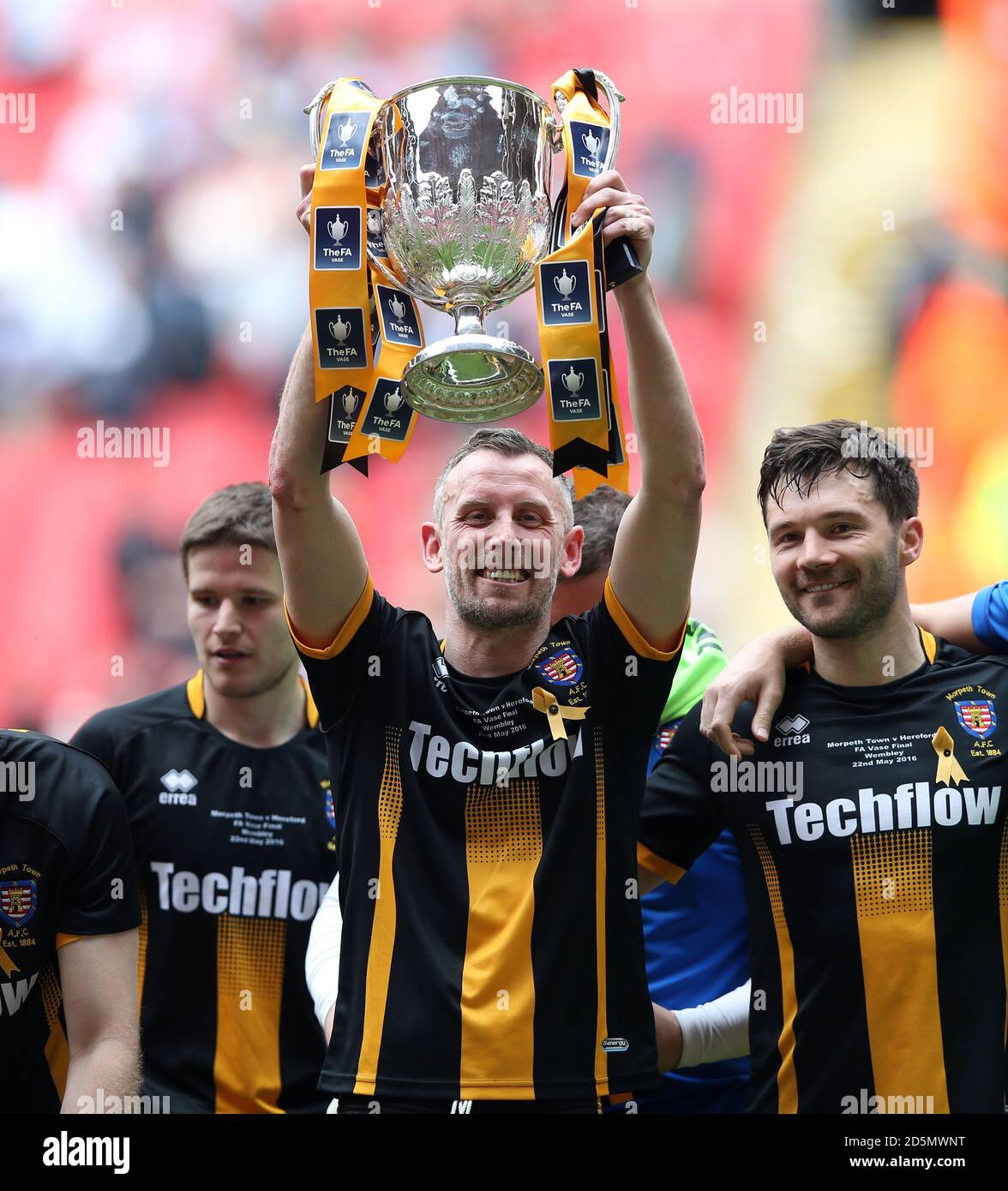 Morpeth Town's Michael Chilton celebrates after the game Stock Photo ...
