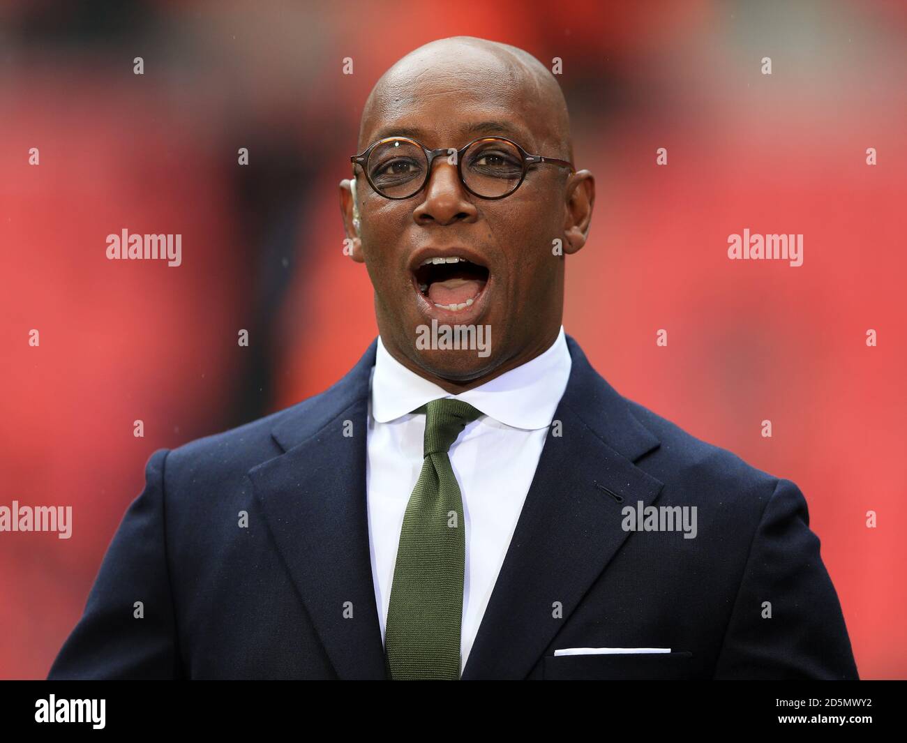 BT Sport pundit Ian Wright Stock Photo - Alamy