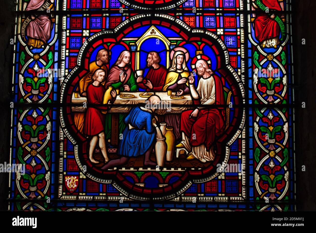 Interior, exterior and details of Ely Cathedral, The meeting of Jacob ...