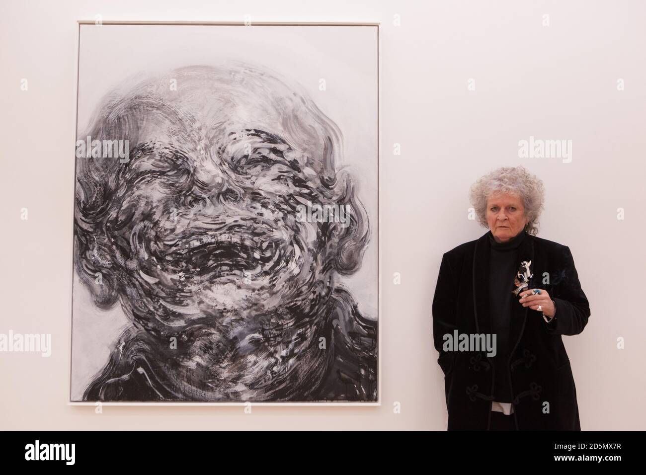 London, UK, 14 October 2020: Artist Maggi Hambling, seen here with her ...