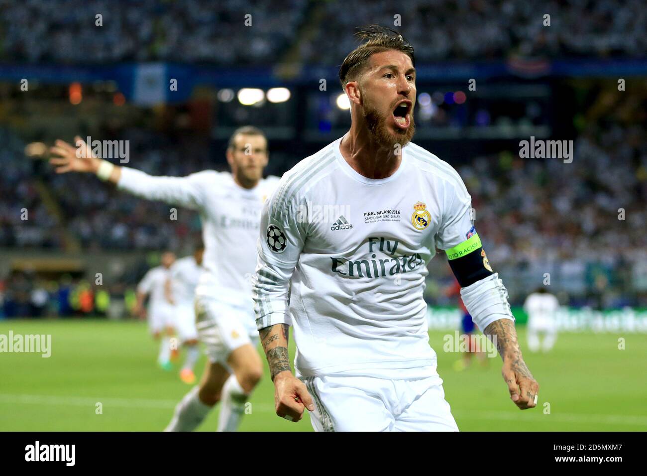 Real madrids sergio ramos celebrates hi-res stock photography and ...