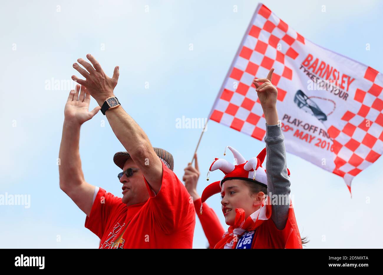 Barnsley fans at Wembley Stadium Stock Photo - Alamy