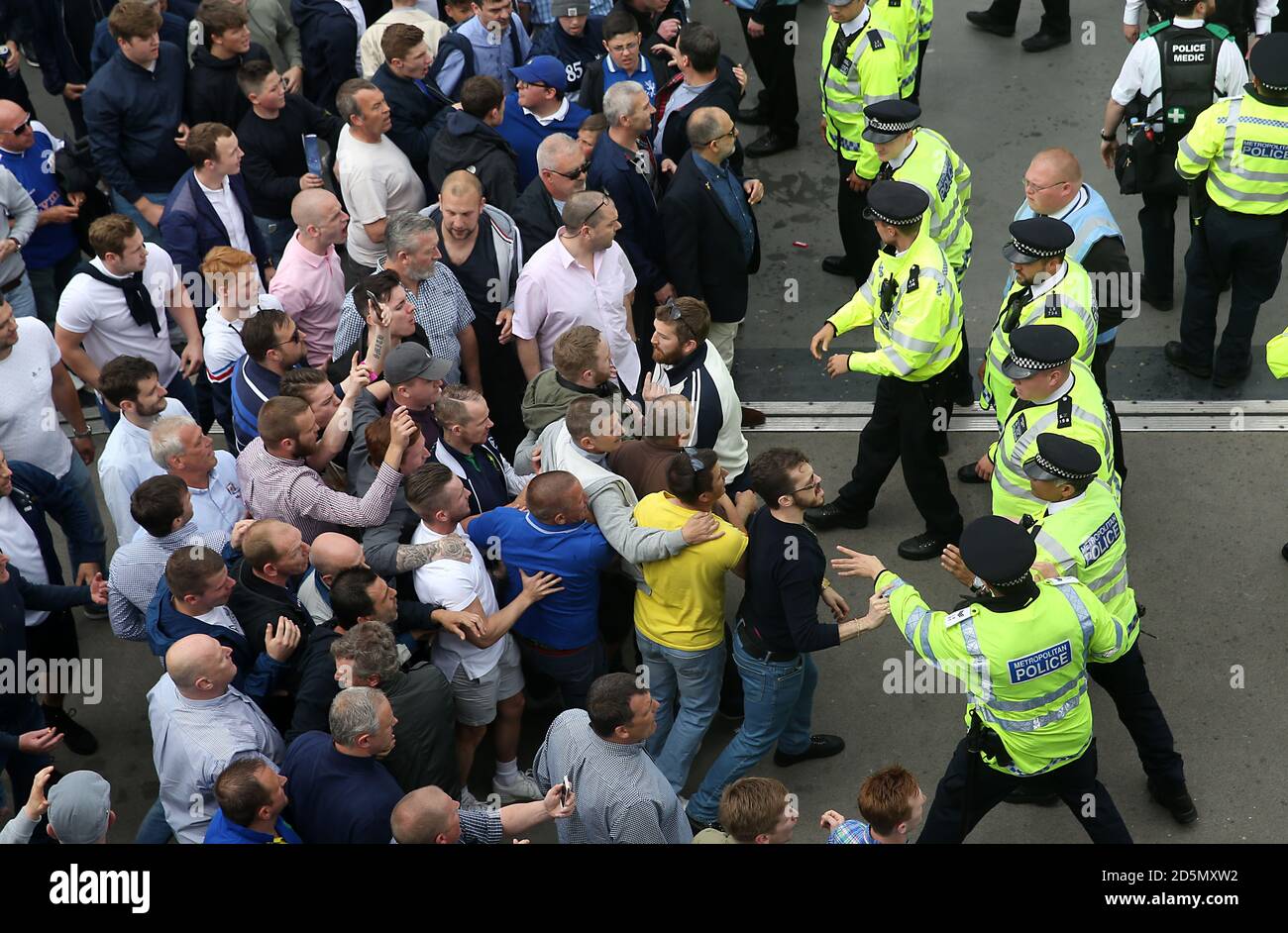 Police millwall hi-res stock photography and images - Alamy