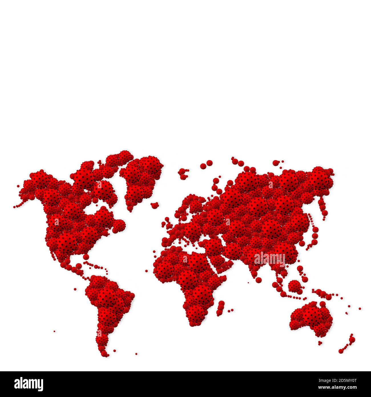 Virus alert map Cut Out Stock Images & Pictures - Alamy