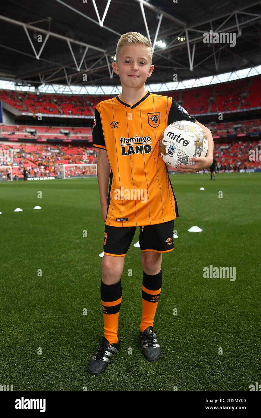 The Hull City mascot at Wembley Stadium Stock Photo - Alamy