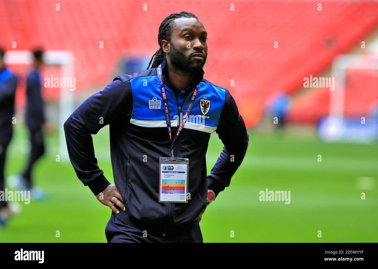 AFC Wimbledon physiotherapist Stuart Douglas Stock Photo - Alamy