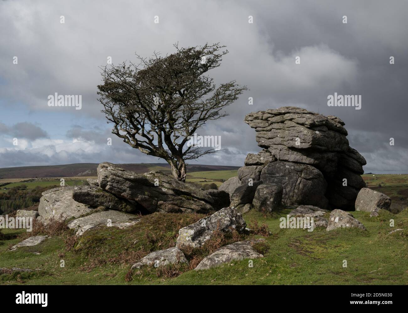 Dartmoor devon rocks isolation hi-res stock photography and images - Alamy