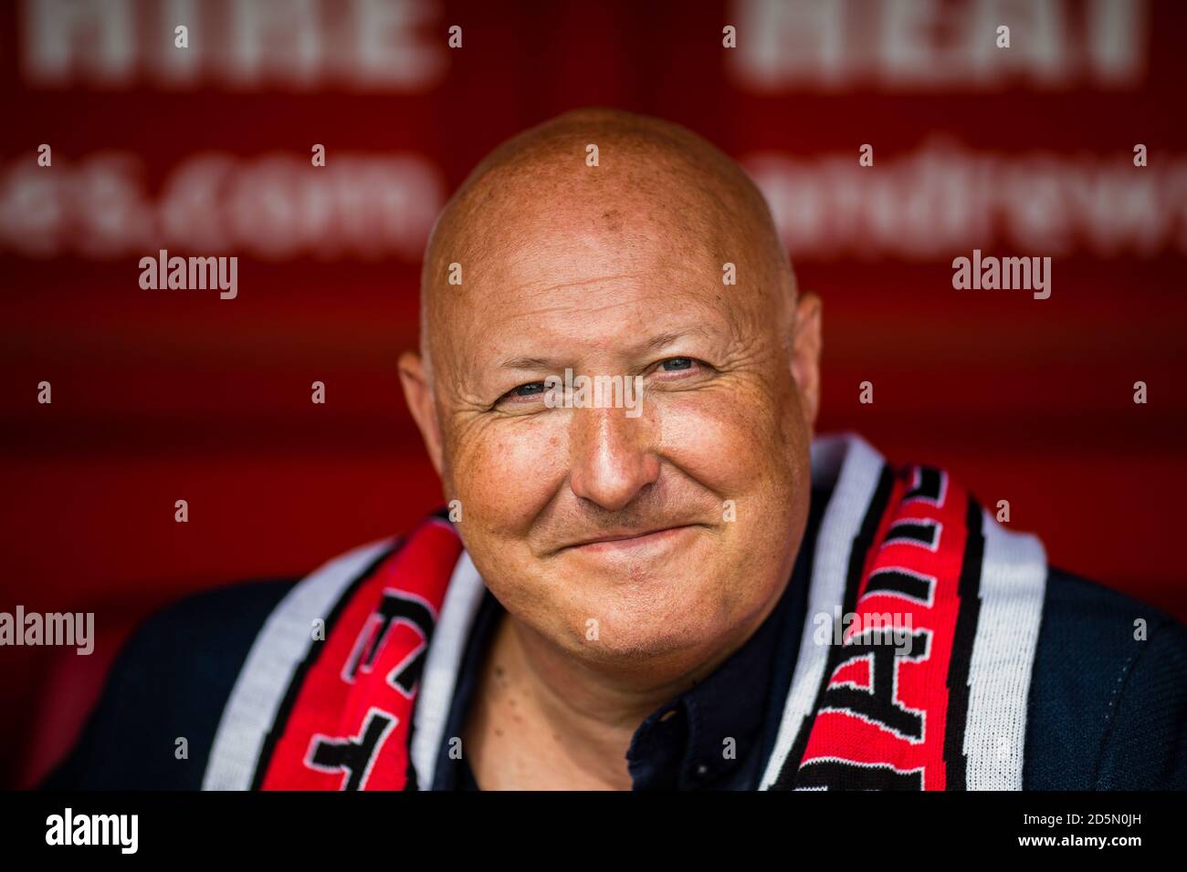 Charlton Athletic manager Russell Slade poses after his unveiling Stock ...