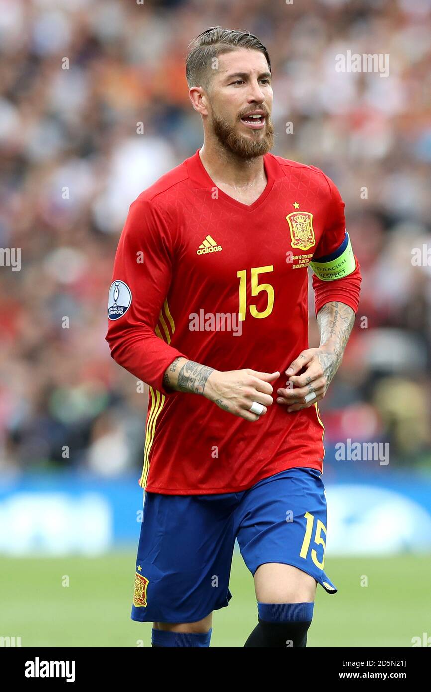 Spain's Sergio Ramos Stock Photo - Alamy