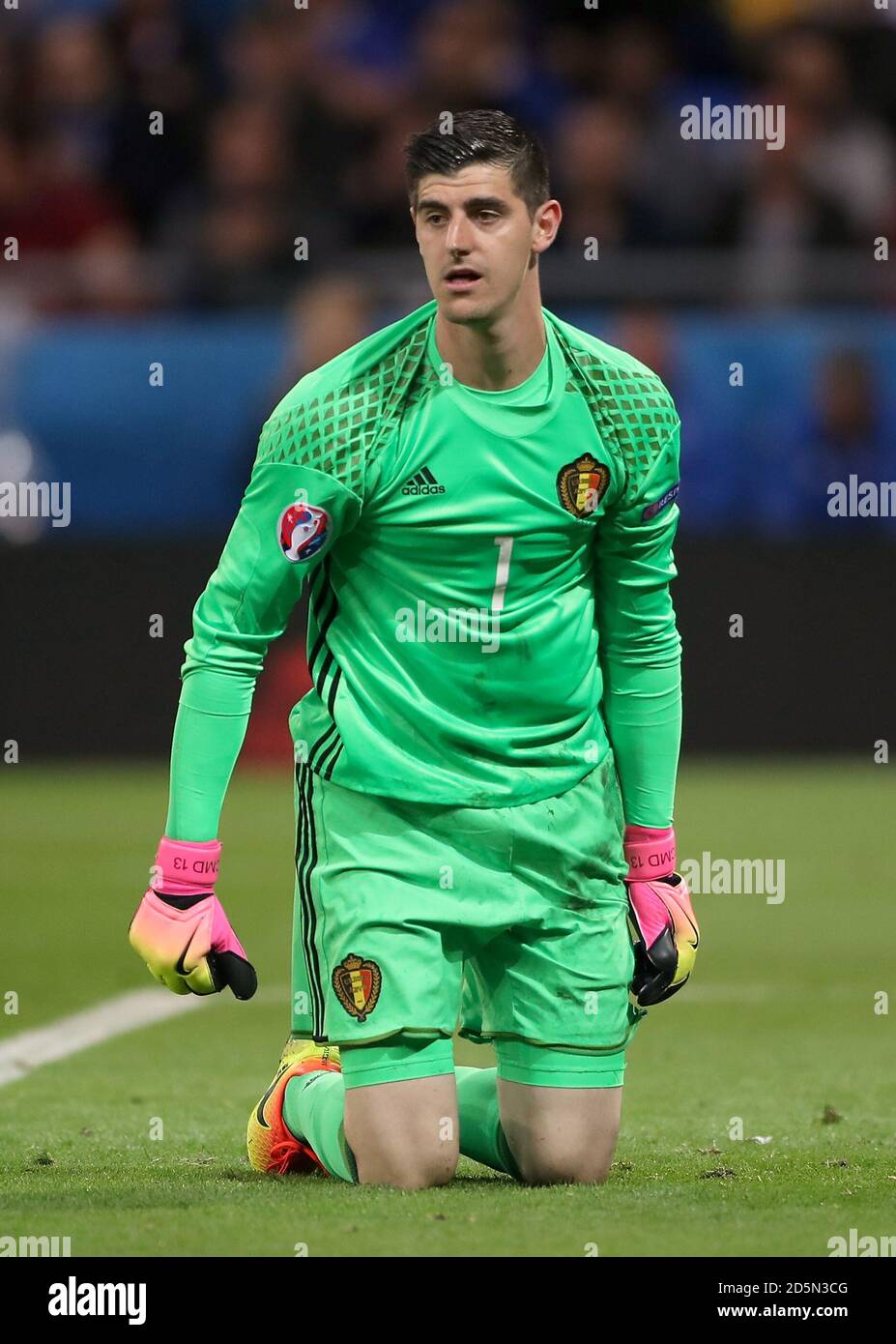 Belgium goalkeeper Thibaut Courtois Stock Photo - Alamy