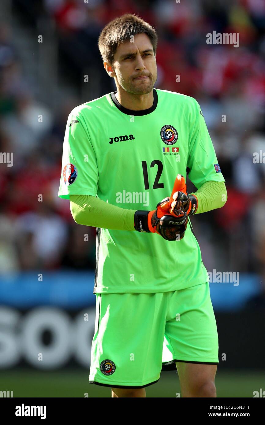 Romania goalkeeper Ciprian Tatarusanu Stock Photo - Alamy