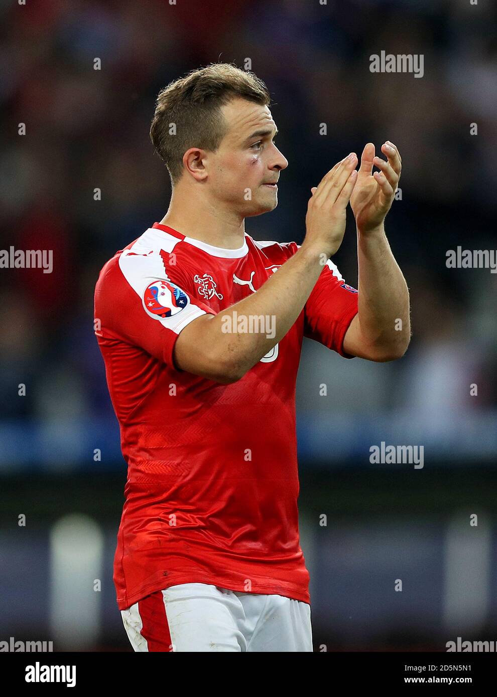 Switzerland's Xherdan Shaqiri after the game Stock Photo - Alamy