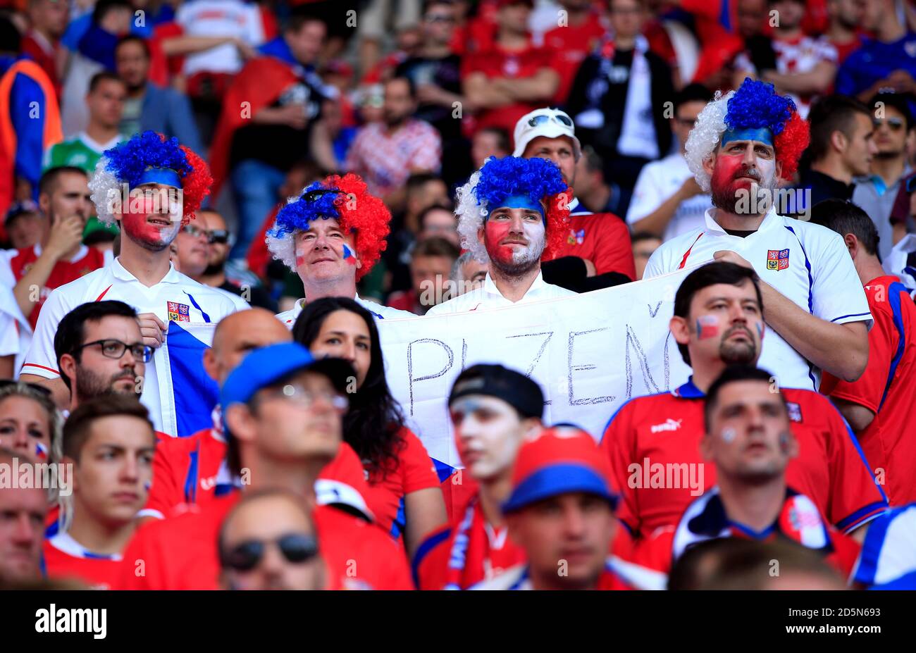 Czech republic fans in stands hi-res stock photography and images - Alamy
