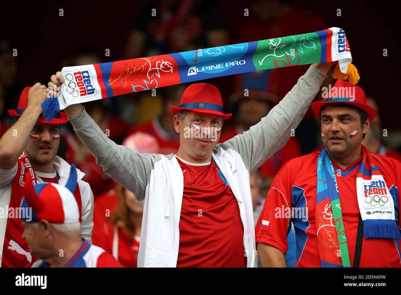 Czech republic fans in the stands hi-res stock photography and images ...