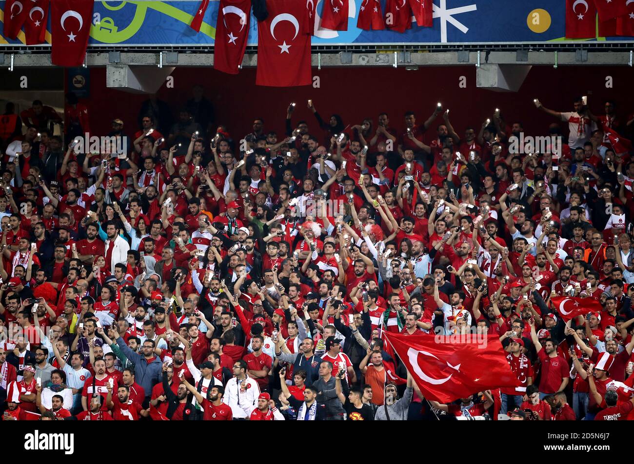 Turkey fans in the stands Stock Photo - Alamy