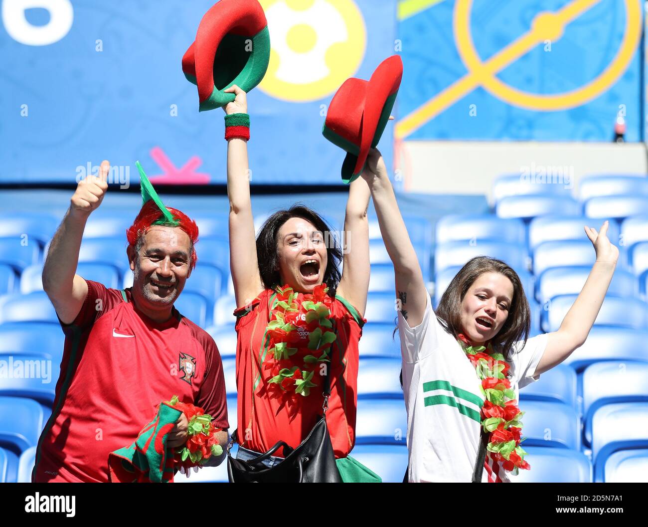 Portugal fans show support hi-res stock photography and images - Alamy