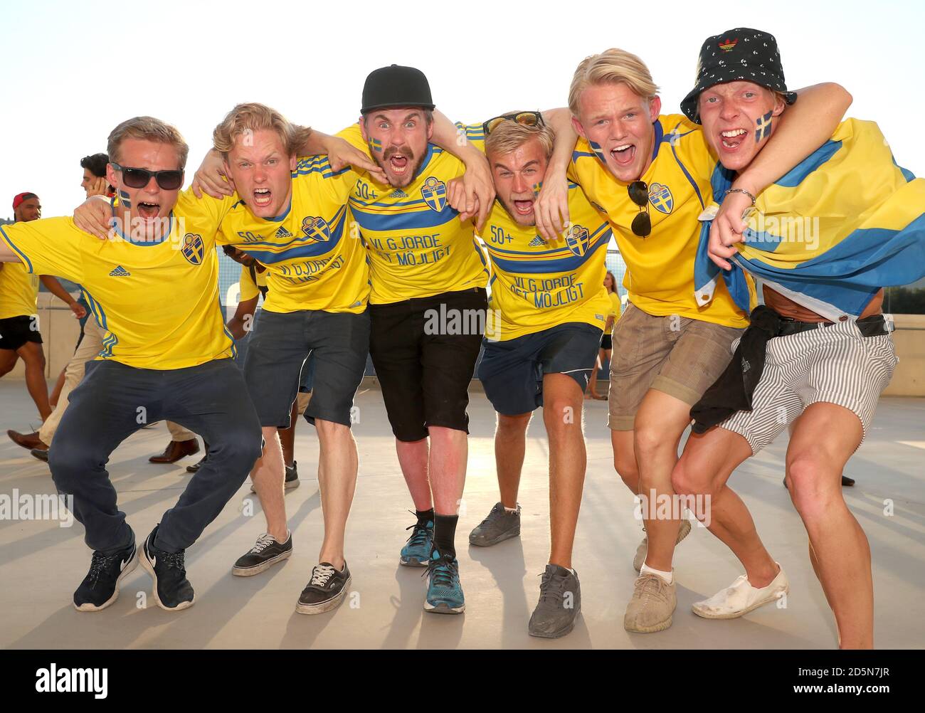 Sweden fans outside ground hi-res stock photography and images - Alamy