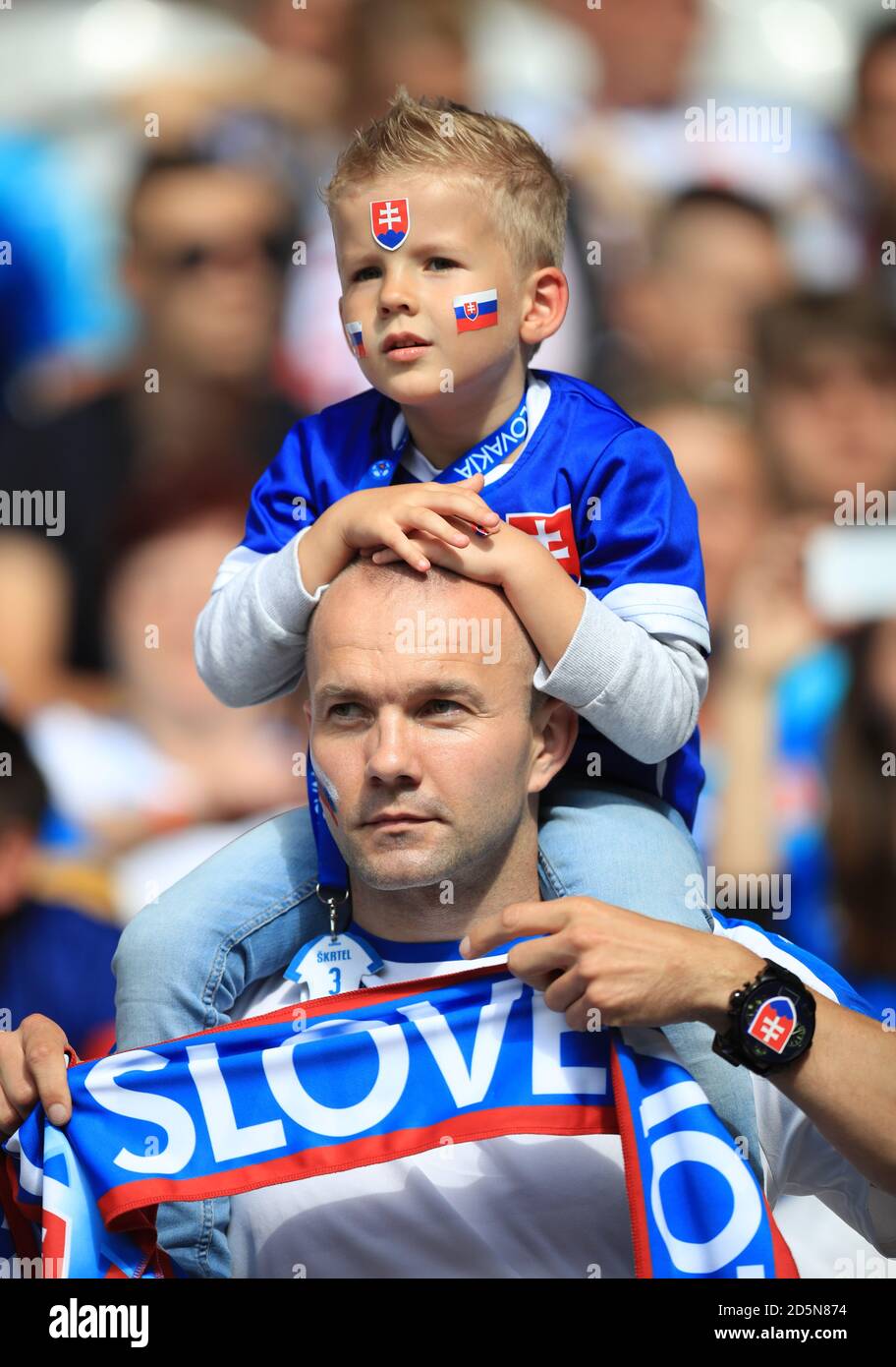 Slovakia fans in the stands hi-res stock photography and images - Alamy